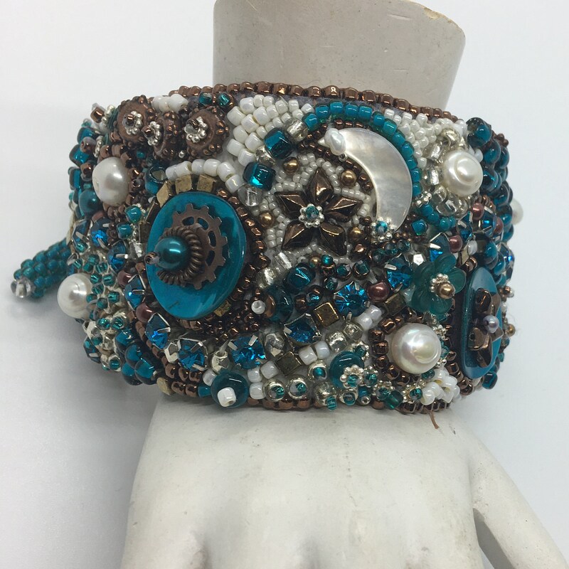 Bead Embroidery Cuff - Etsy