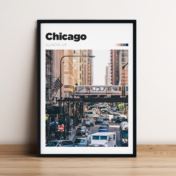 Chicago Poster - Etsy