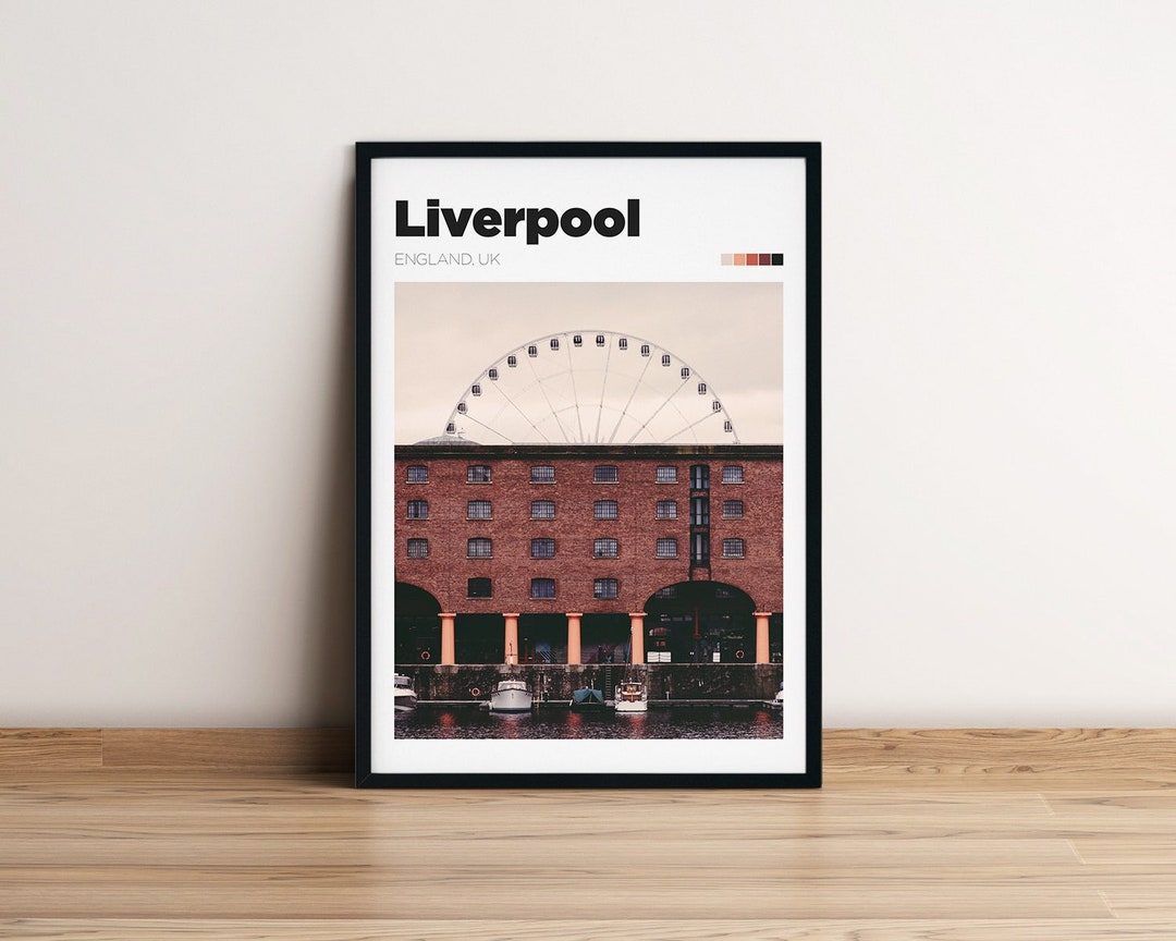Liverpool Albert Dock Poster Design Nautical Travel - Etsy