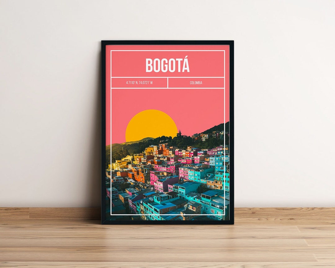 Bogotá Art Print Bogota Travel Poster Photography Illustration City ...