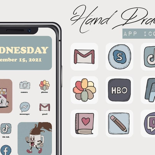 Vintage Boho App Icons Aesthetic Boho App Elements Ios14 - Etsy