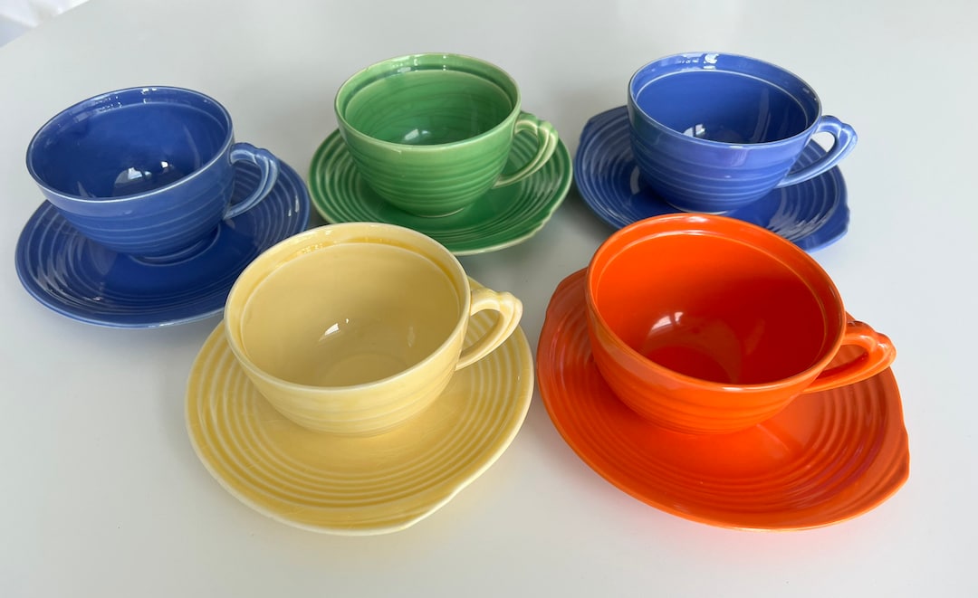 Vintage Edwin M Knowles Yorktown Cup and Saucer Upick Color - Etsy