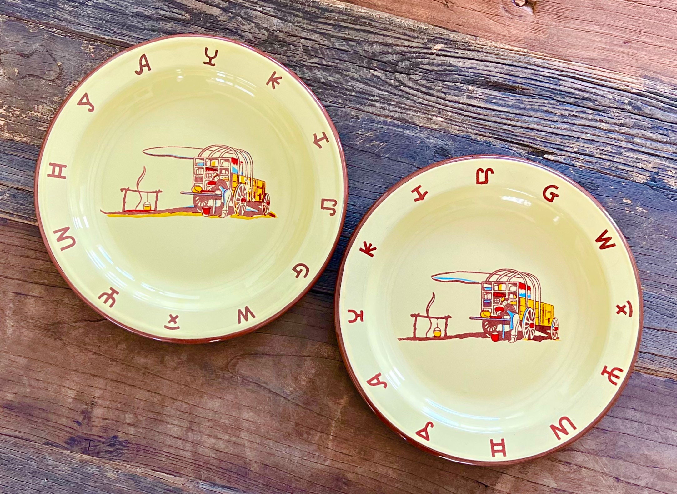 WESTERN DINNERWARE BRANDED DESIGN PLATTER COWGIRL KITCHEN DECOR STEAK ...