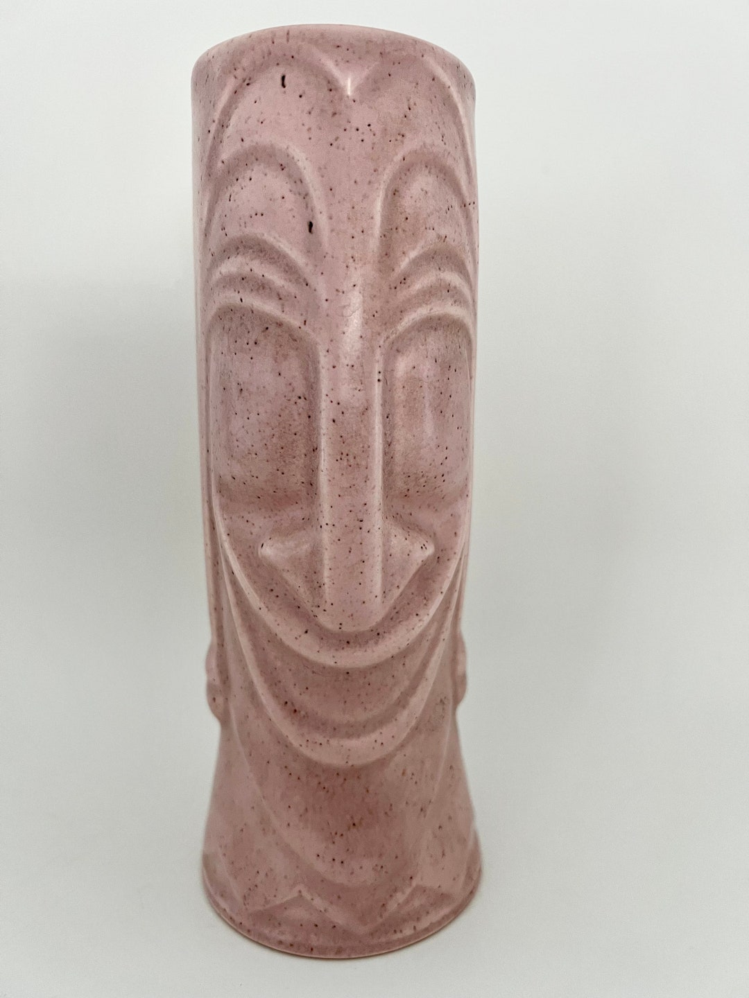 Vintage 1960 MCM George Pisani Blush HAPPY SAD Vase Tiki Mug - Etsy