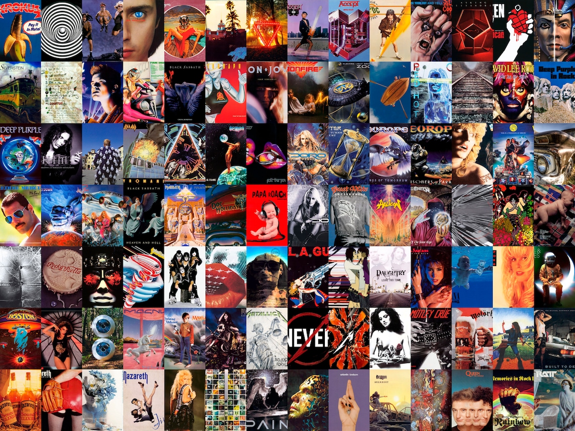 100 pcs Versión del álbum de música kit de collage de la pared | Etsy