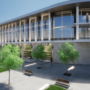 Commercial Mall,house Exterior 3D Rendering, Online House Exterior ...