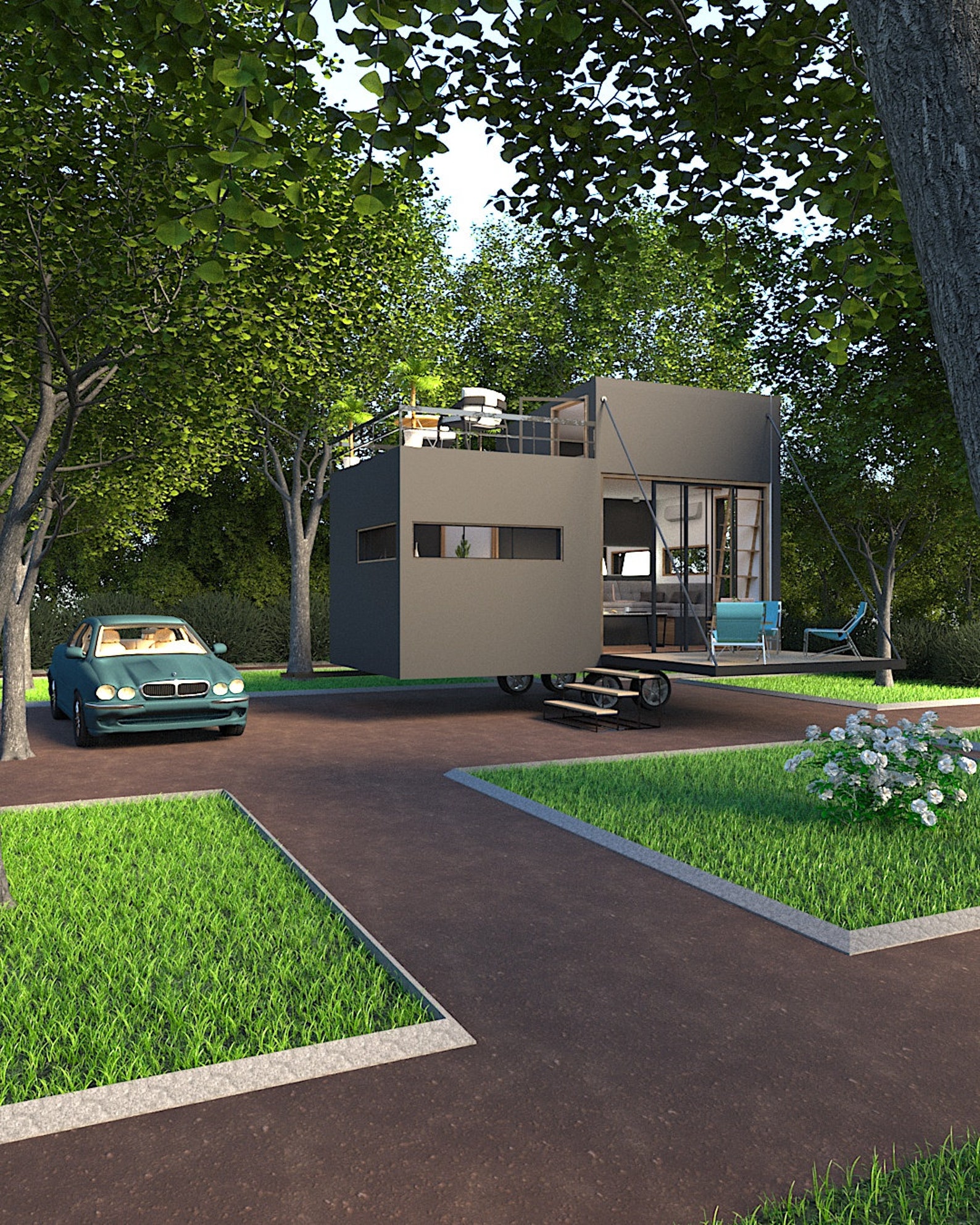 Caravan Design,van, 3D Design, Caravan Plan, Realistic 3d Exterior ...