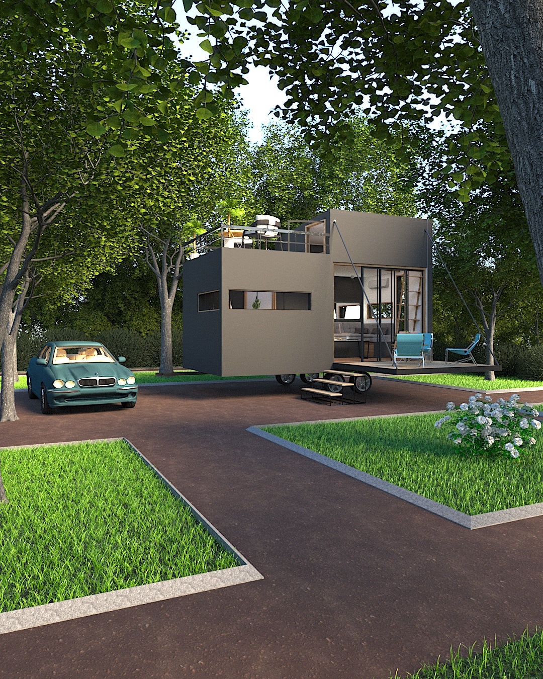 Caravan Design,van, 3D Design, Caravan Plan, Realistic 3d Exterior ...