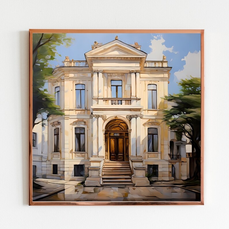 Neoclassical Architecture ,vintage Architecture Wall Art, Antique ...