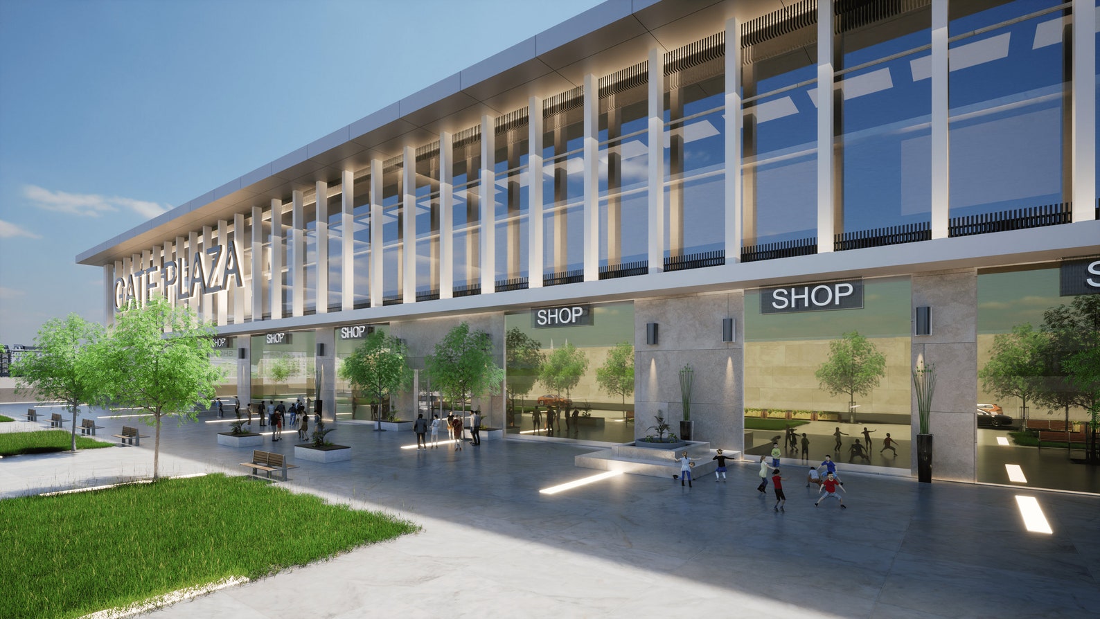 Commercial Mall,house Exterior 3D Rendering, Online House Exterior ...