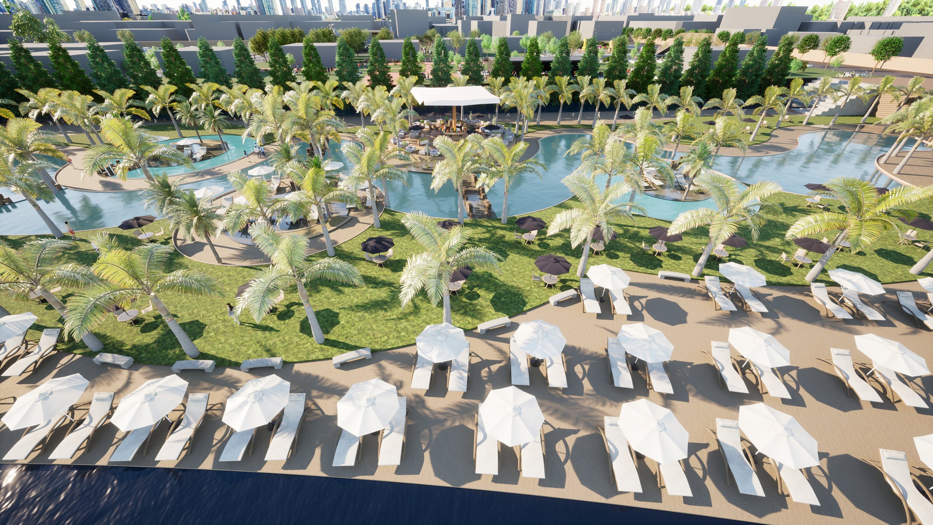 Beach Resort Design,luxury Resort Rendering,coastal Hotel 3d,seaside ...