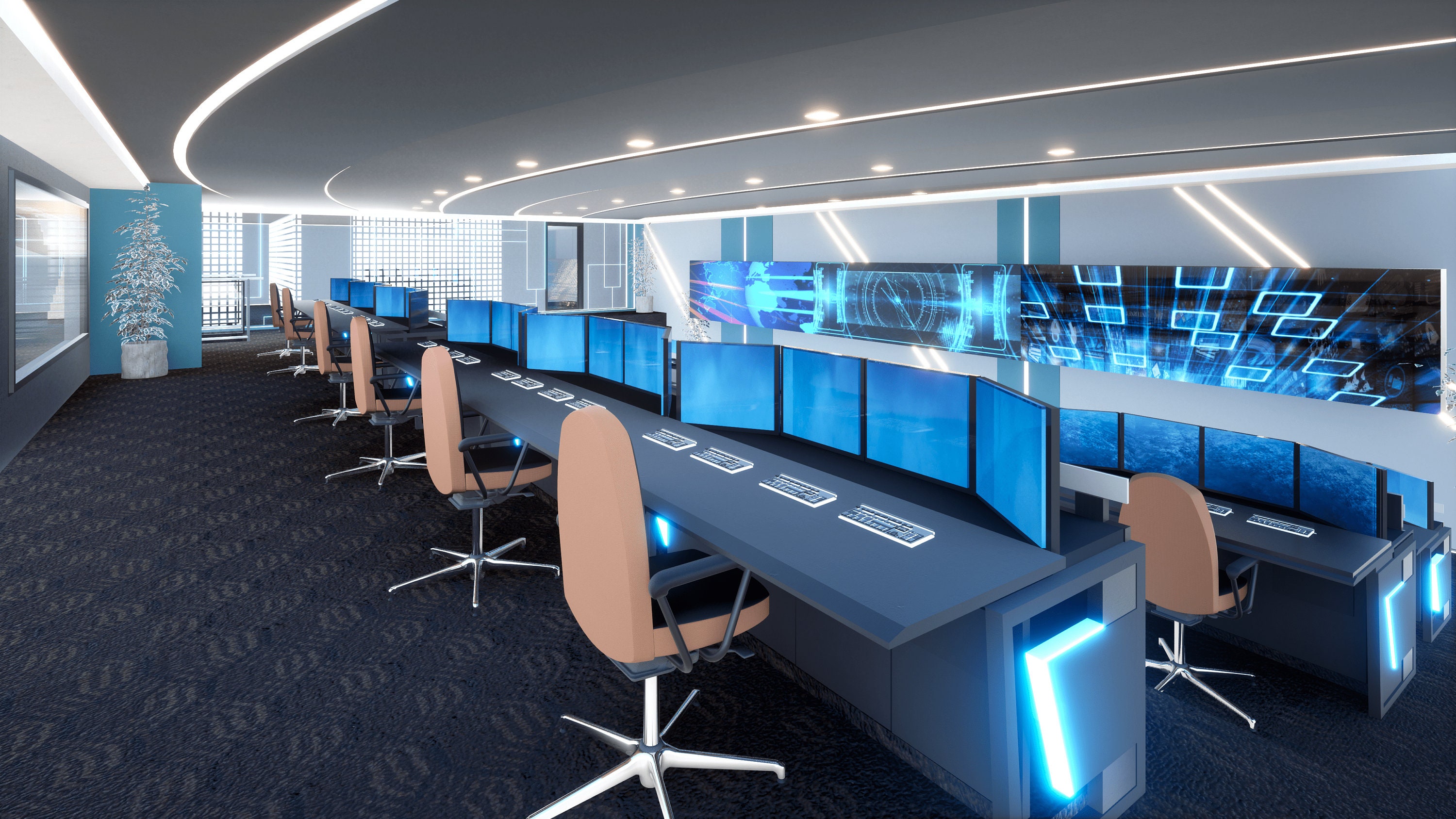 Meeting Room Interior Designs, Custom Design, Office Room 3D Rendering ...