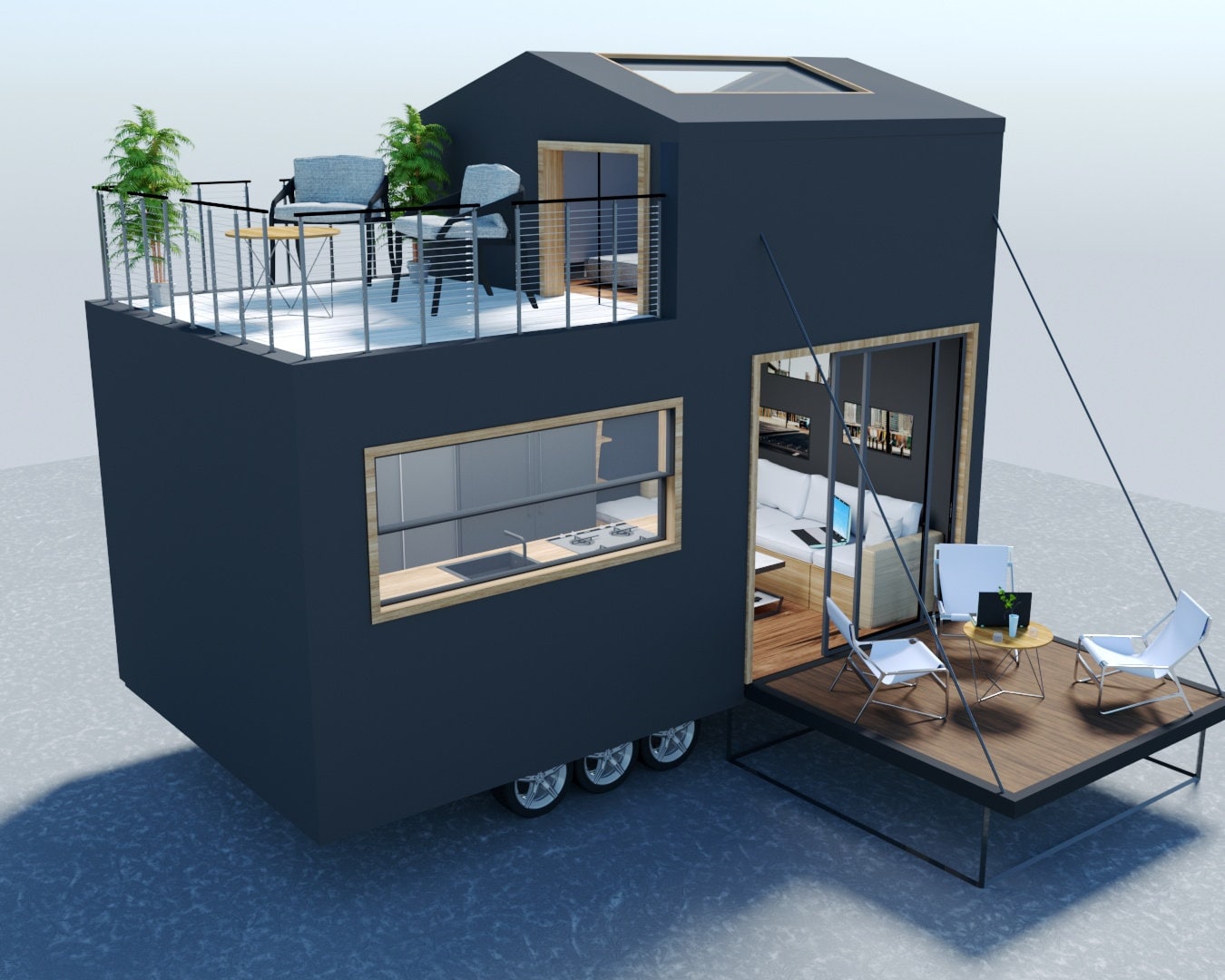 Caravan Design,van, 3D Design, Caravan Plan, Realistic 3d Exterior ...