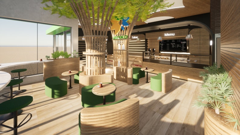 Restaurant Design,realistic 3D Interior Rendering,personalized Design ...