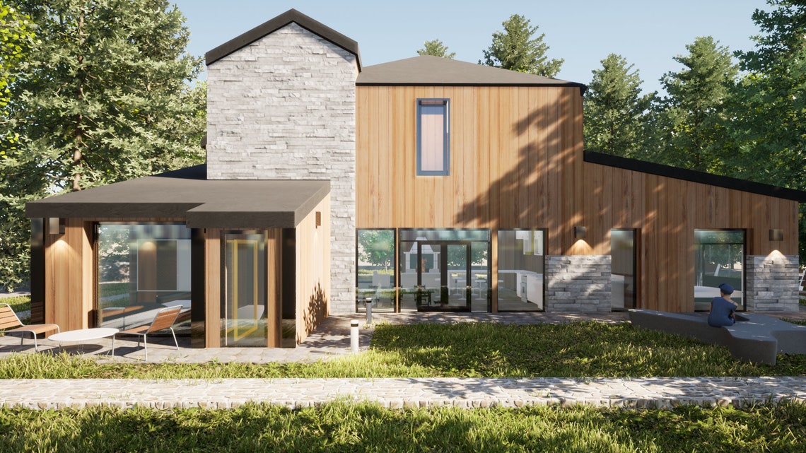 Exterior Renderings,modern House Plan,villa Design,online Drawing ...