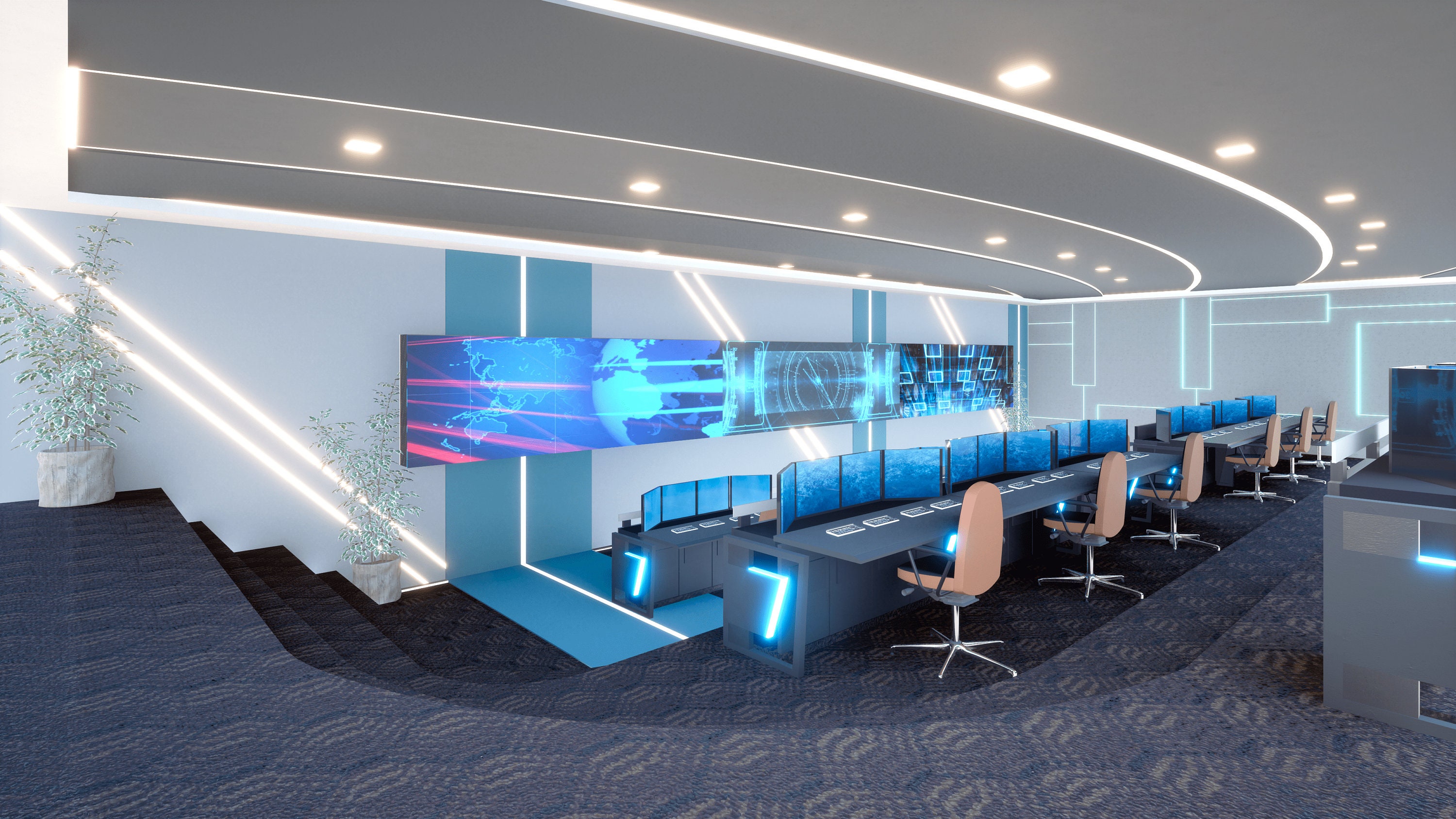 Meeting Room Interior Designs, Custom Design, Office Room 3D Rendering ...