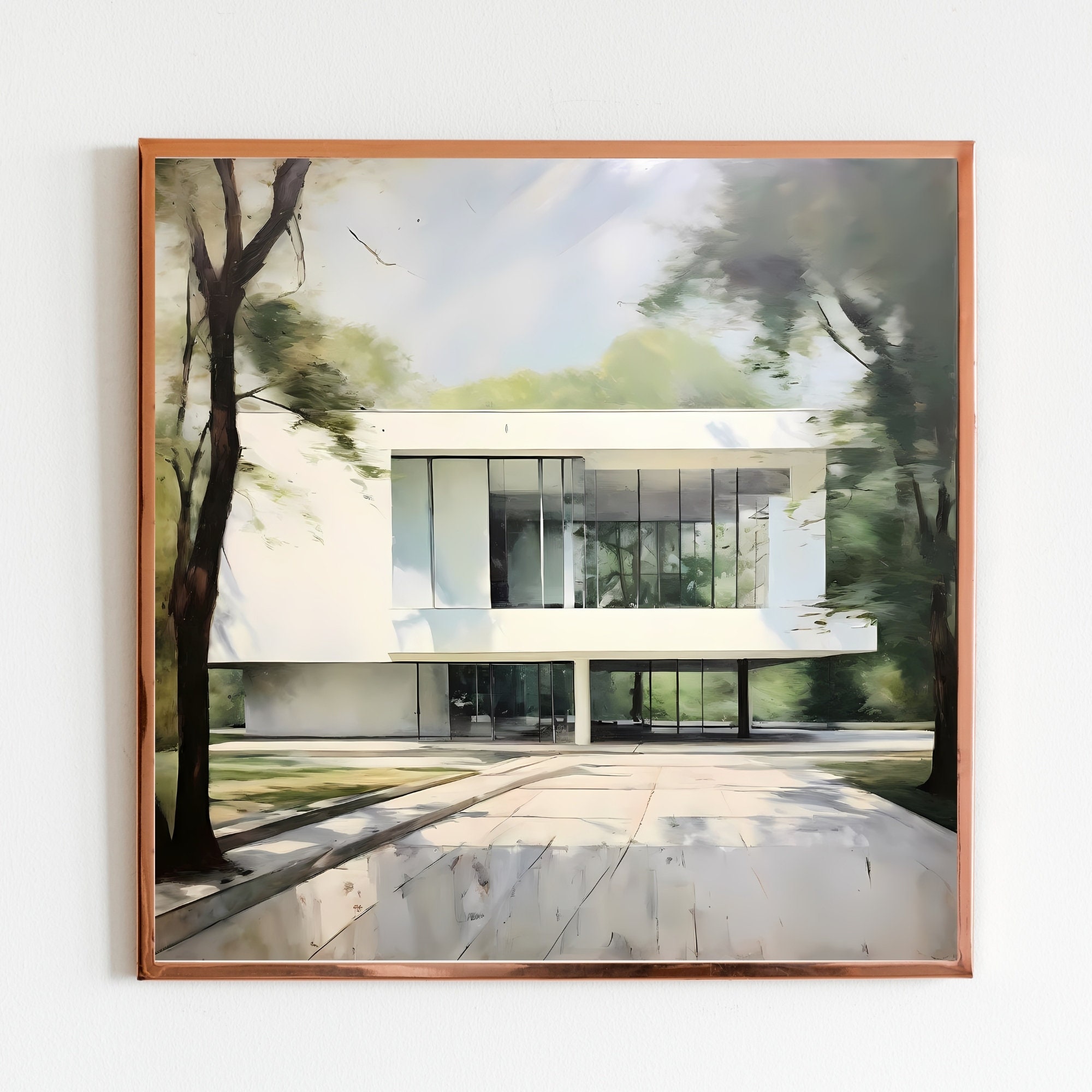 Villa Savoye Print | Villa Savoye Art | Villa Savoye Painting | AI Art ...