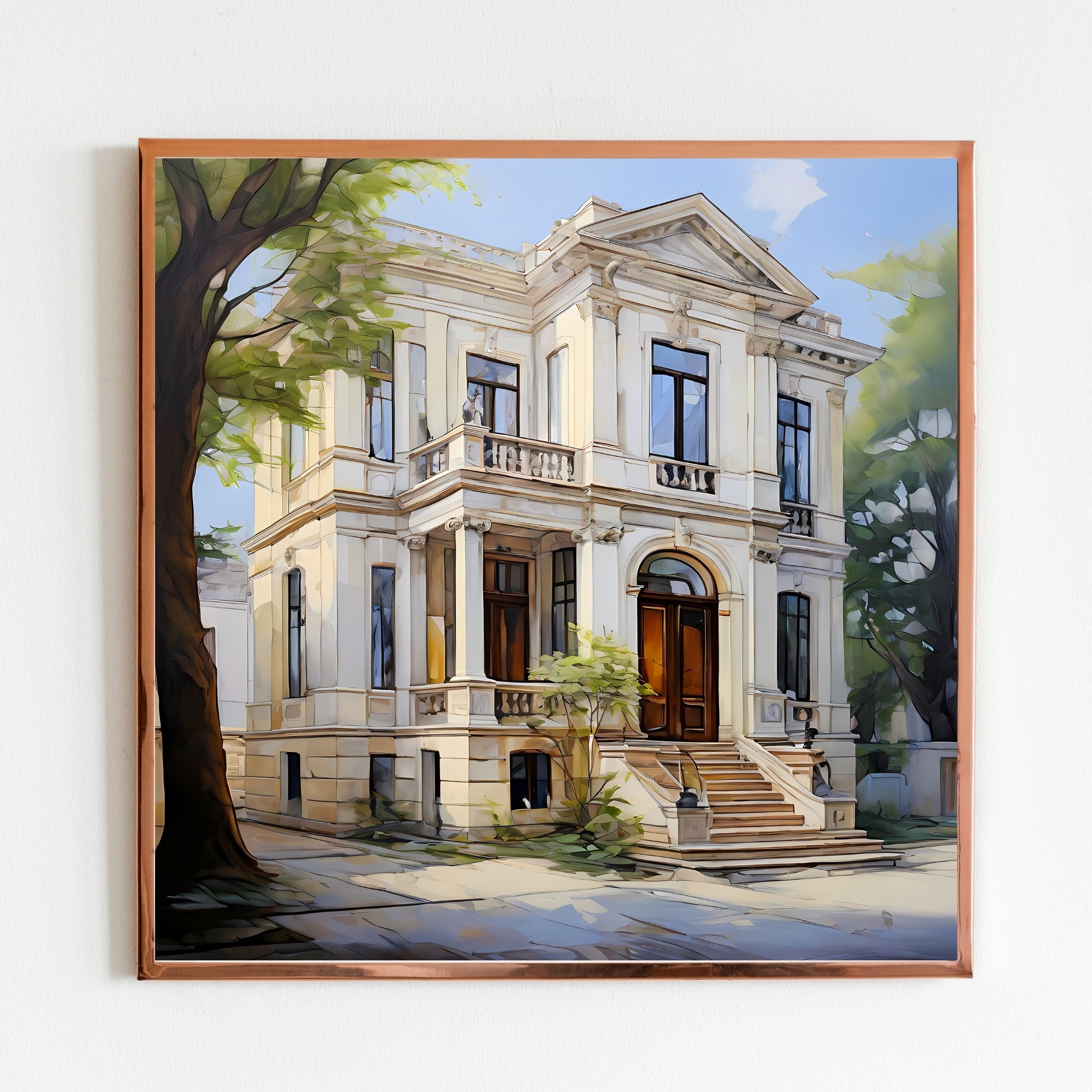 Neoclassical Architecture ,vintage Architecture Wall Art, Antique ...