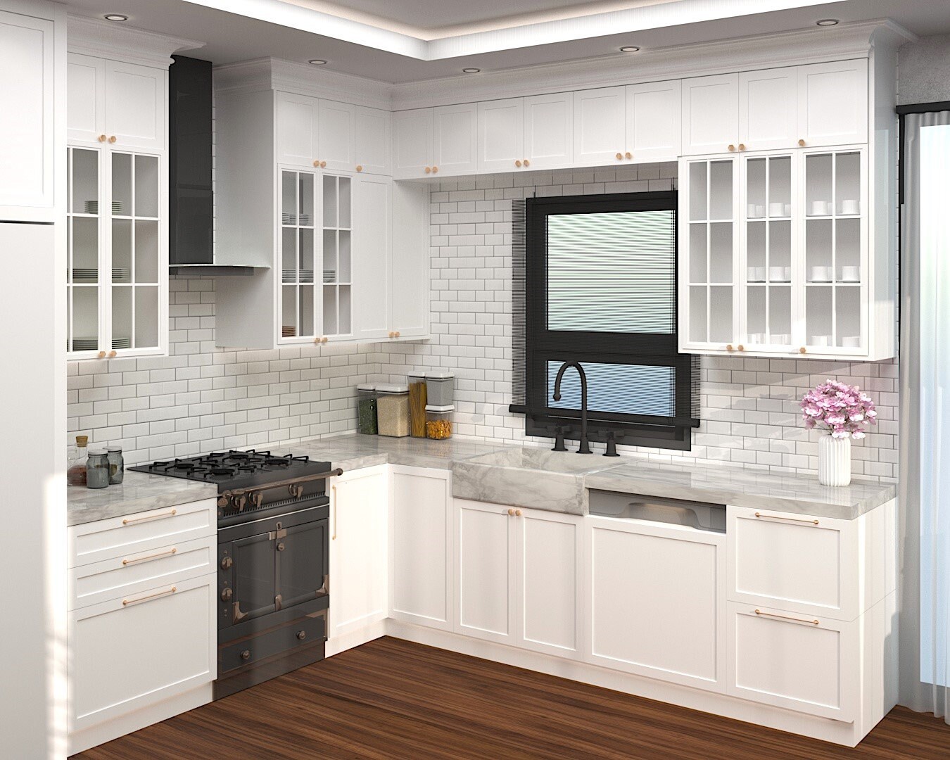 Kitchen 3D Design, 3D Architectural Rendering, Custom Kitchen Design ...