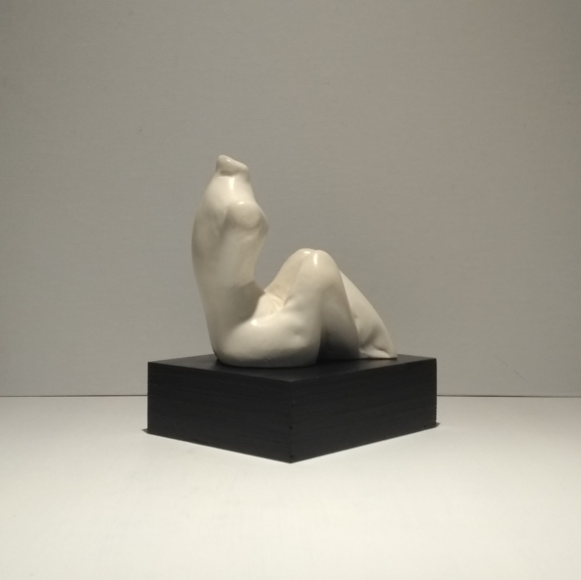 SEATED FIGURE SCULPTURE Solid Plaster Hand Casting Limited - Etsy