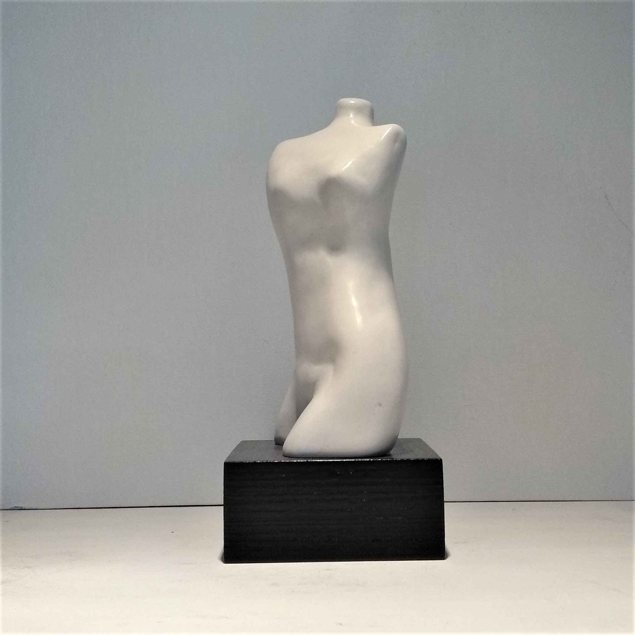 TWISTING TORSO SCULPTURE Statue Maquette, Polished Plaster, Wax ...
