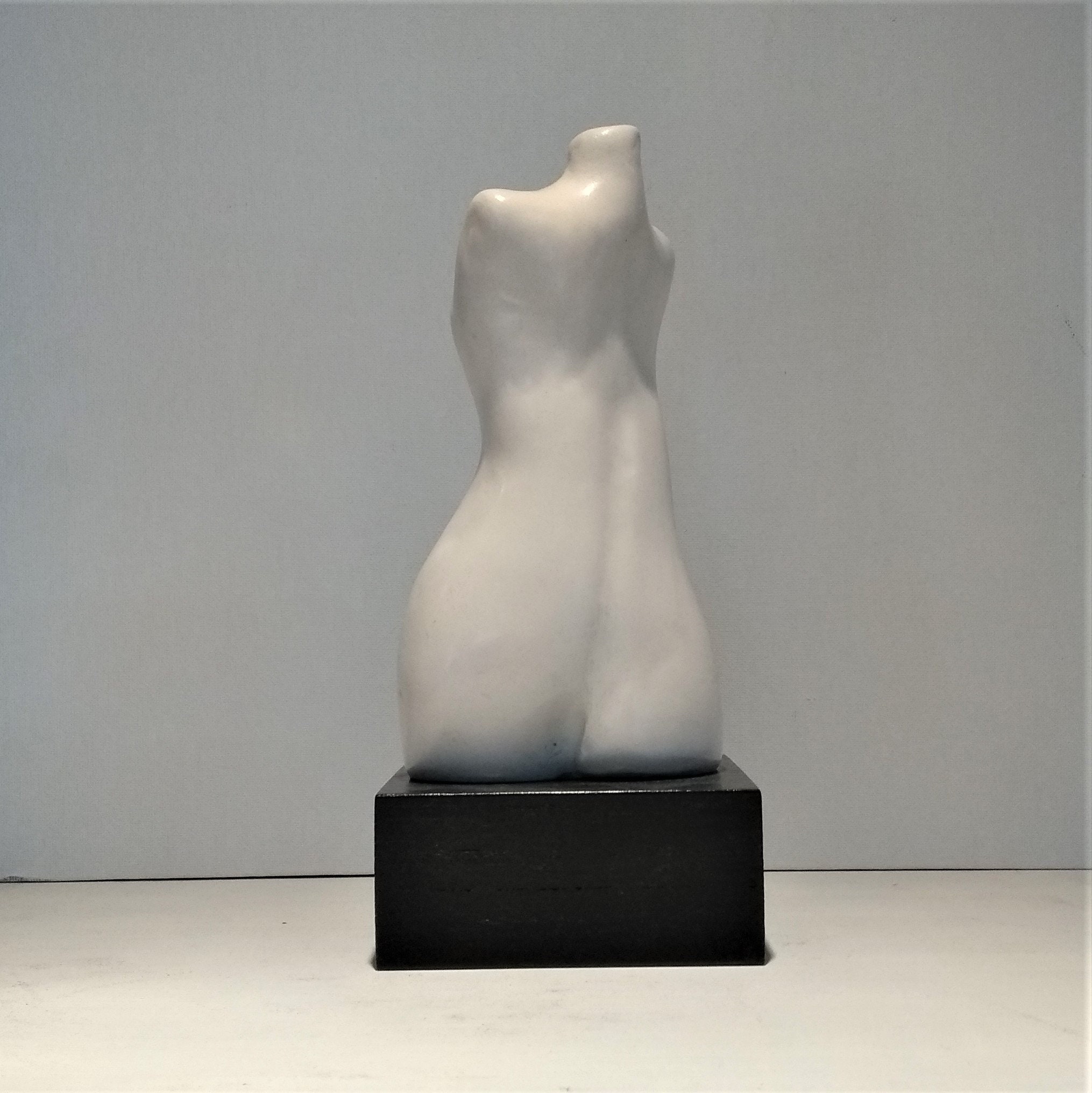 TWISTING TORSO SCULPTURE Statue Maquette, Polished Plaster, Wax ...