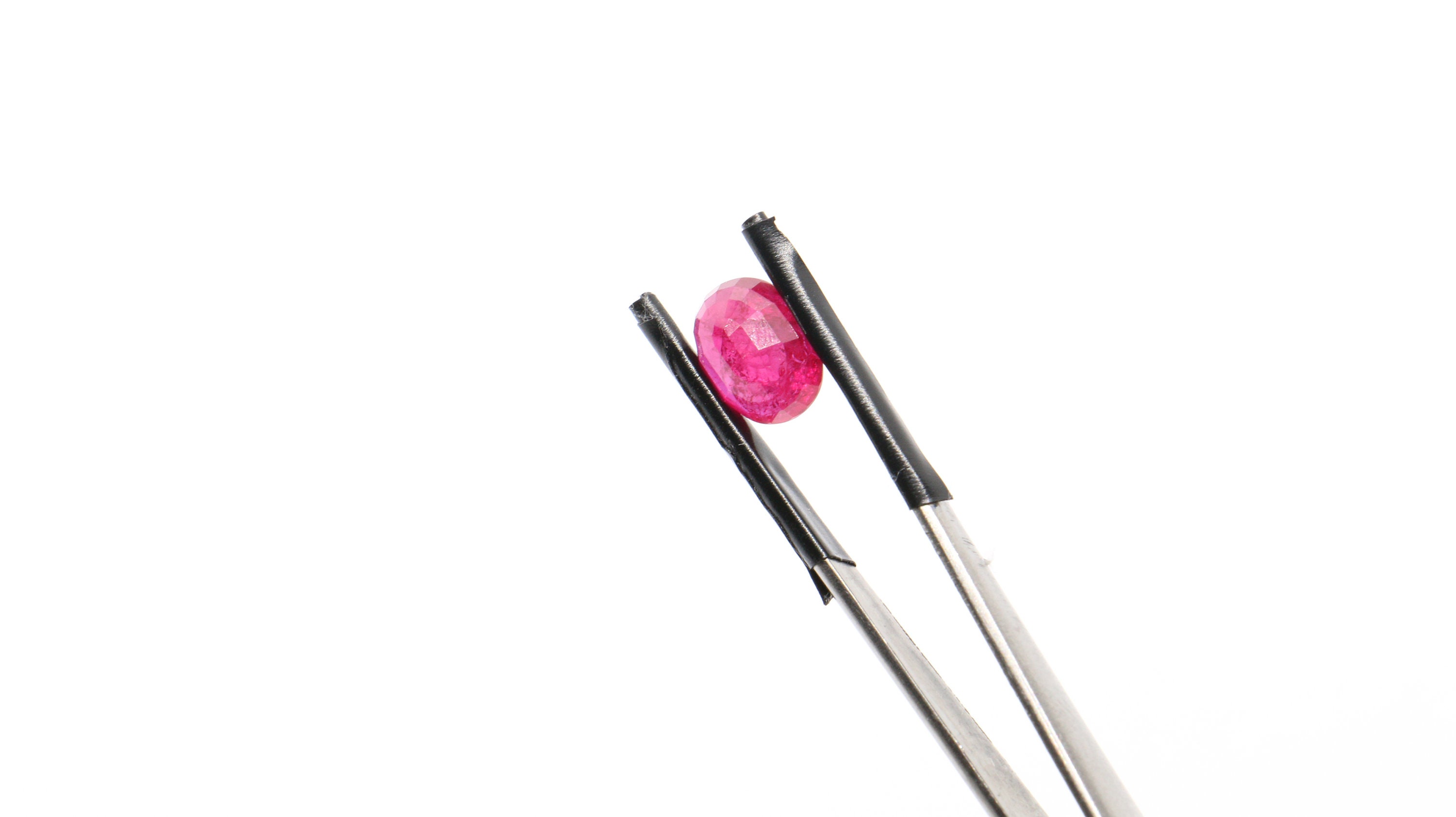 Lab Created Ruby With Inclusions 9x7mm 3.00cts - Etsy