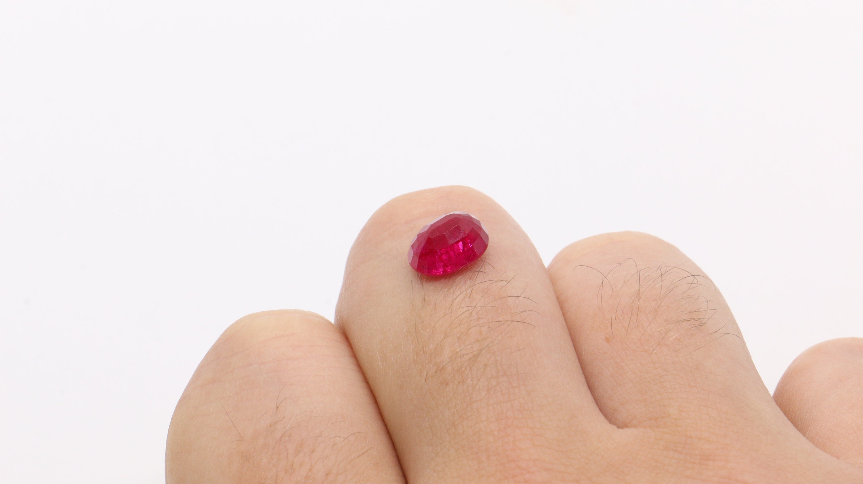 Lab Created Ruby With Inclusions 9x7mm 3.00cts - Etsy
