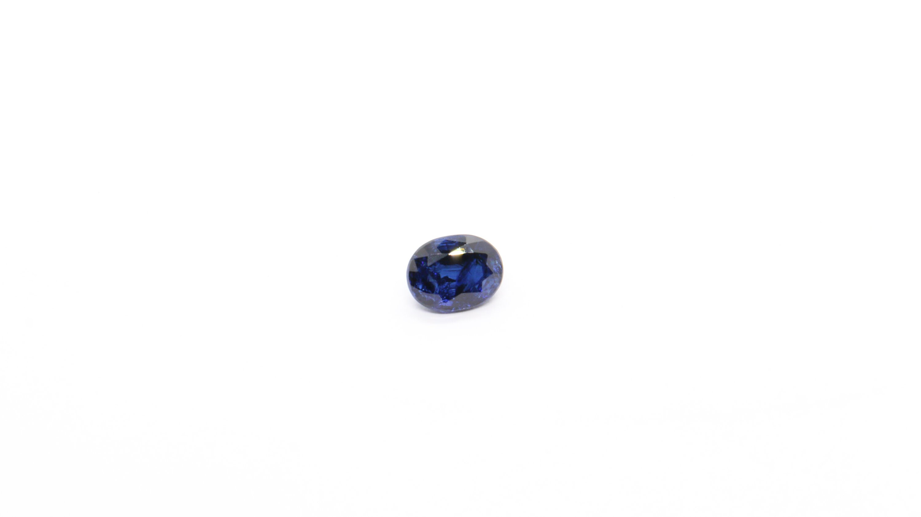 Lab Created Blue Sapphire With Inclusions-2.7cts - Etsy UK