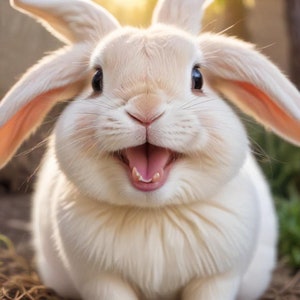 A Funny Rabbit 10 Pictures, Png - Etsy