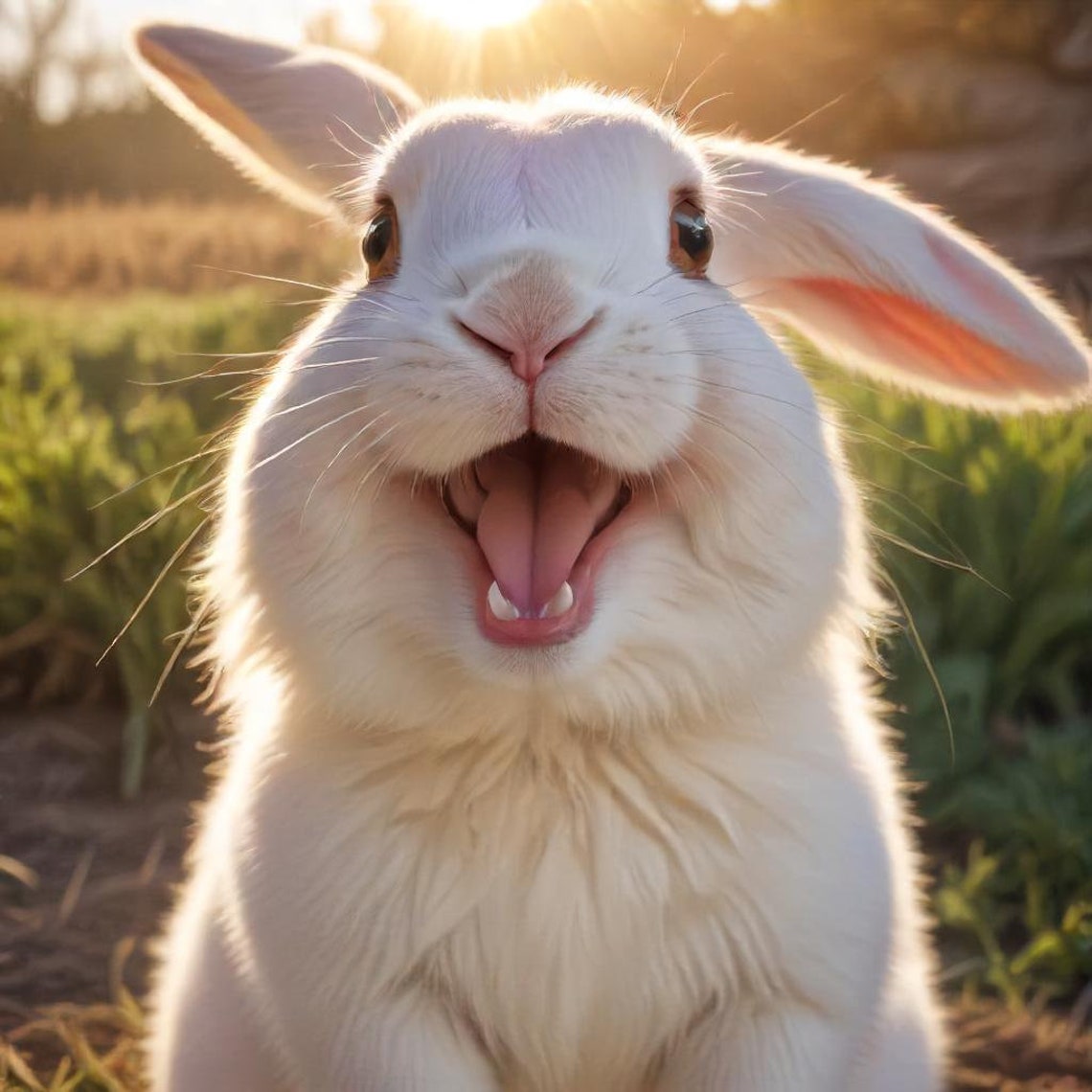 A Funny Rabbit 10 Pictures, Png - Etsy