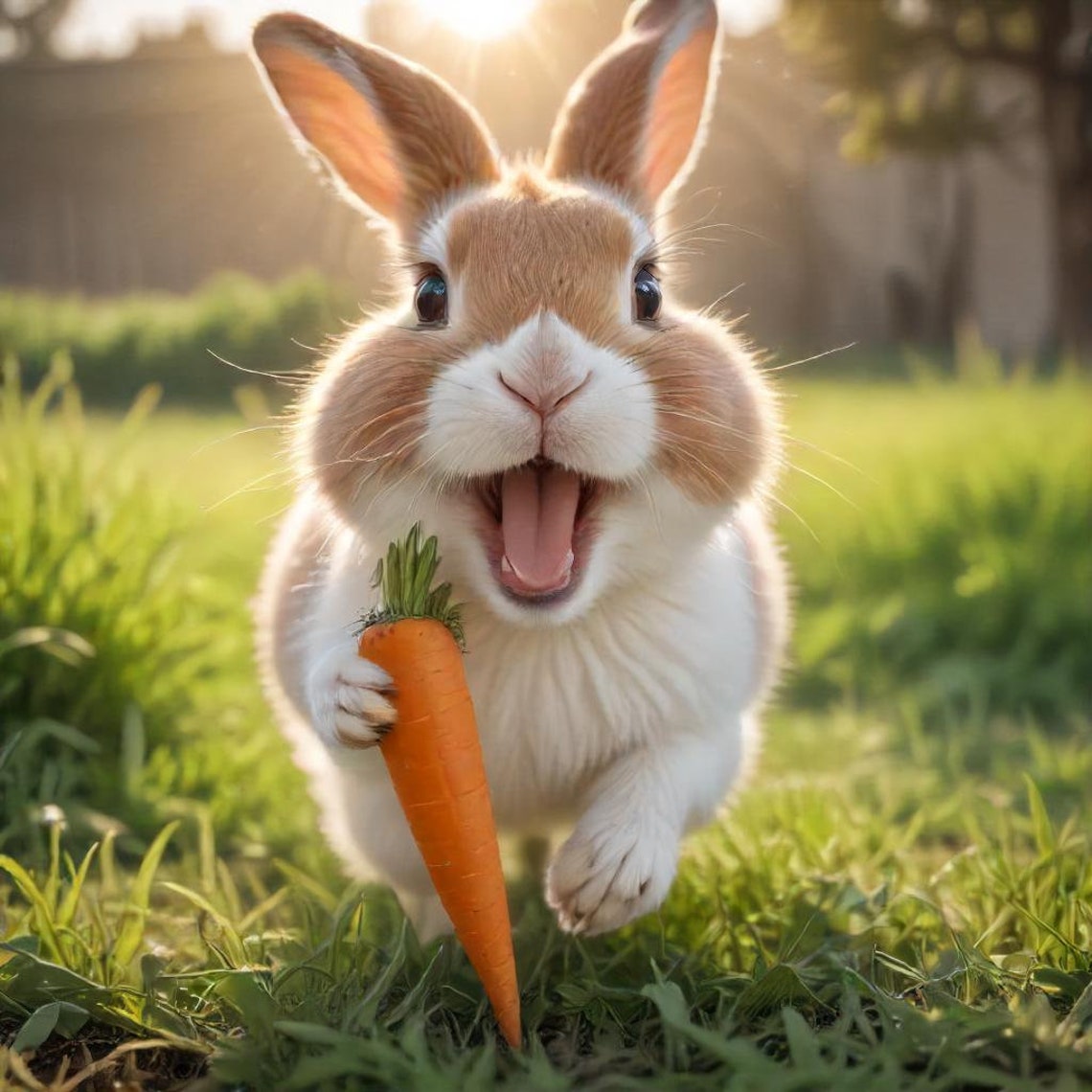 A Funny Rabbit 10 Pictures, Png - Etsy