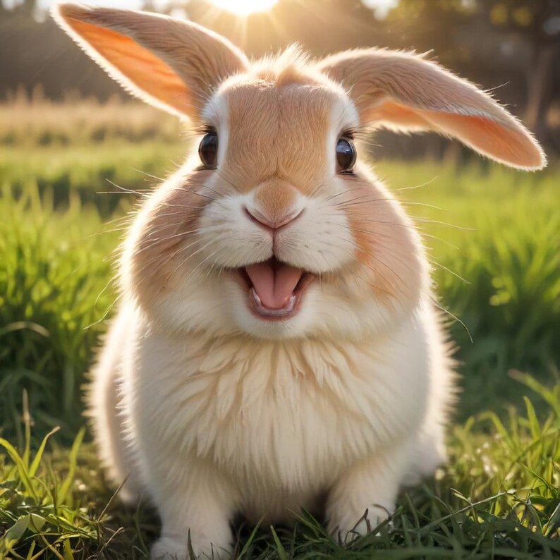 A Funny Rabbit 10 Pictures, Png - Etsy