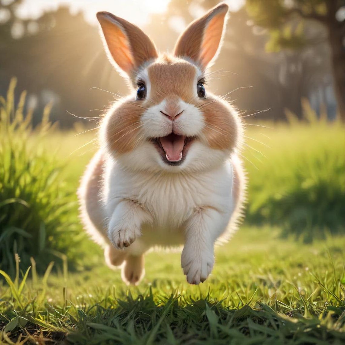 A Funny Rabbit 10 Pictures, Png - Etsy