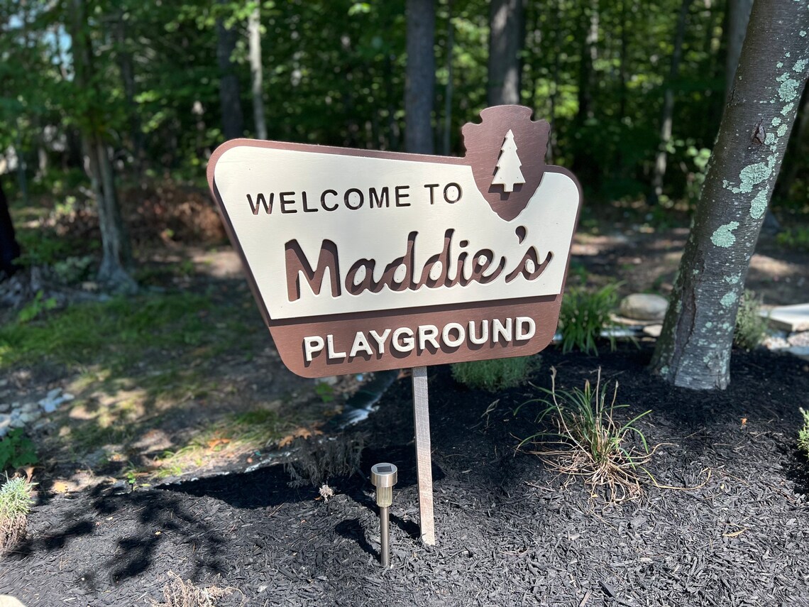 Customized National Park Playground Sign - Etsy