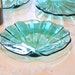 Set of 3 Vintage Green Appetizer Plates Vintage Plates Green Glass ...