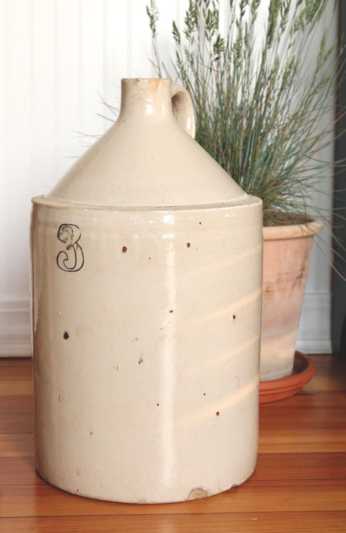 Antique Pottery Modern Farmhouse Decor Vintage Milk Jugs Rustic Decor ...