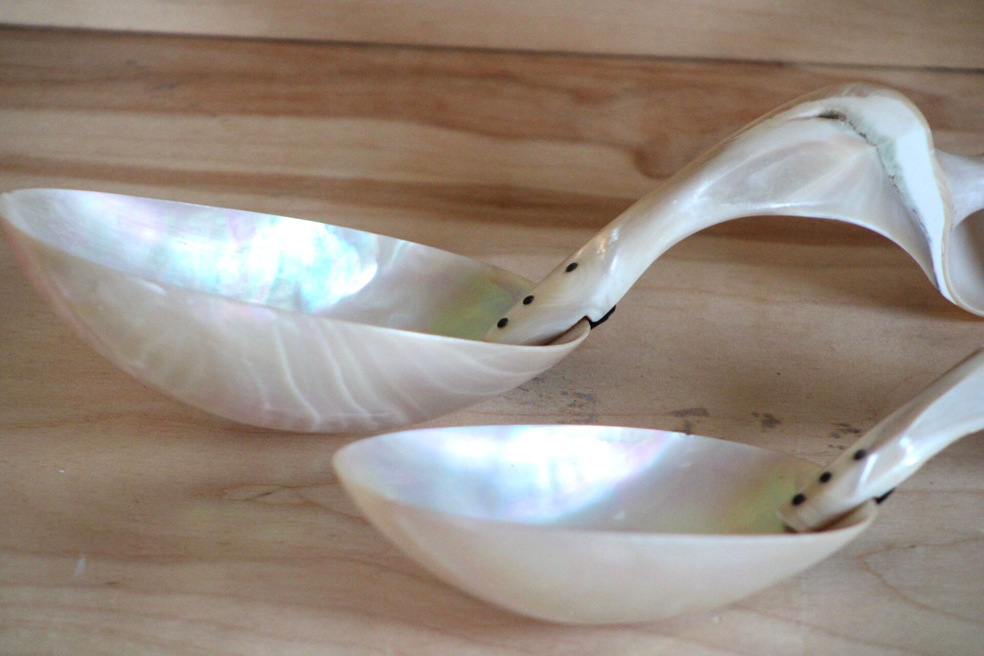 Vintage Mother of Pearl Spoon Shell Spoon Caviar Spoon Seashell Spoon ...