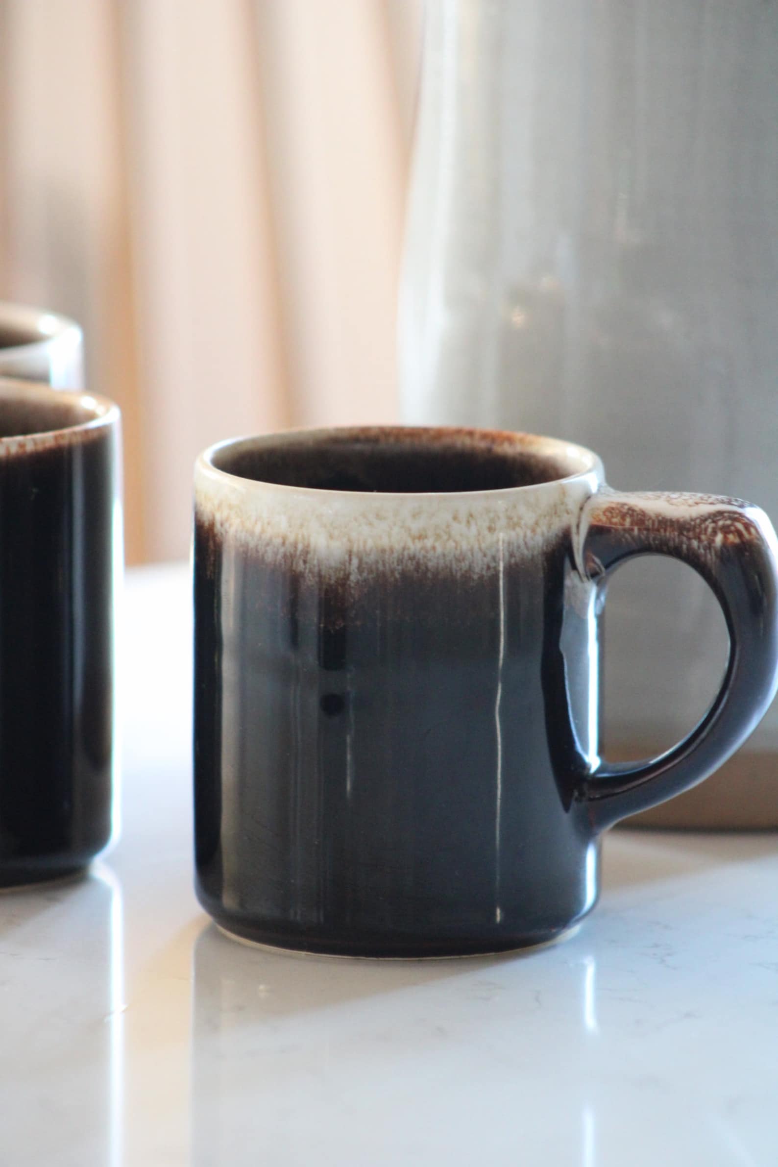 Vintage Pfaltzgraff Gourmet Brown Mugs Coffee Mugs Stoneware Vintage ...