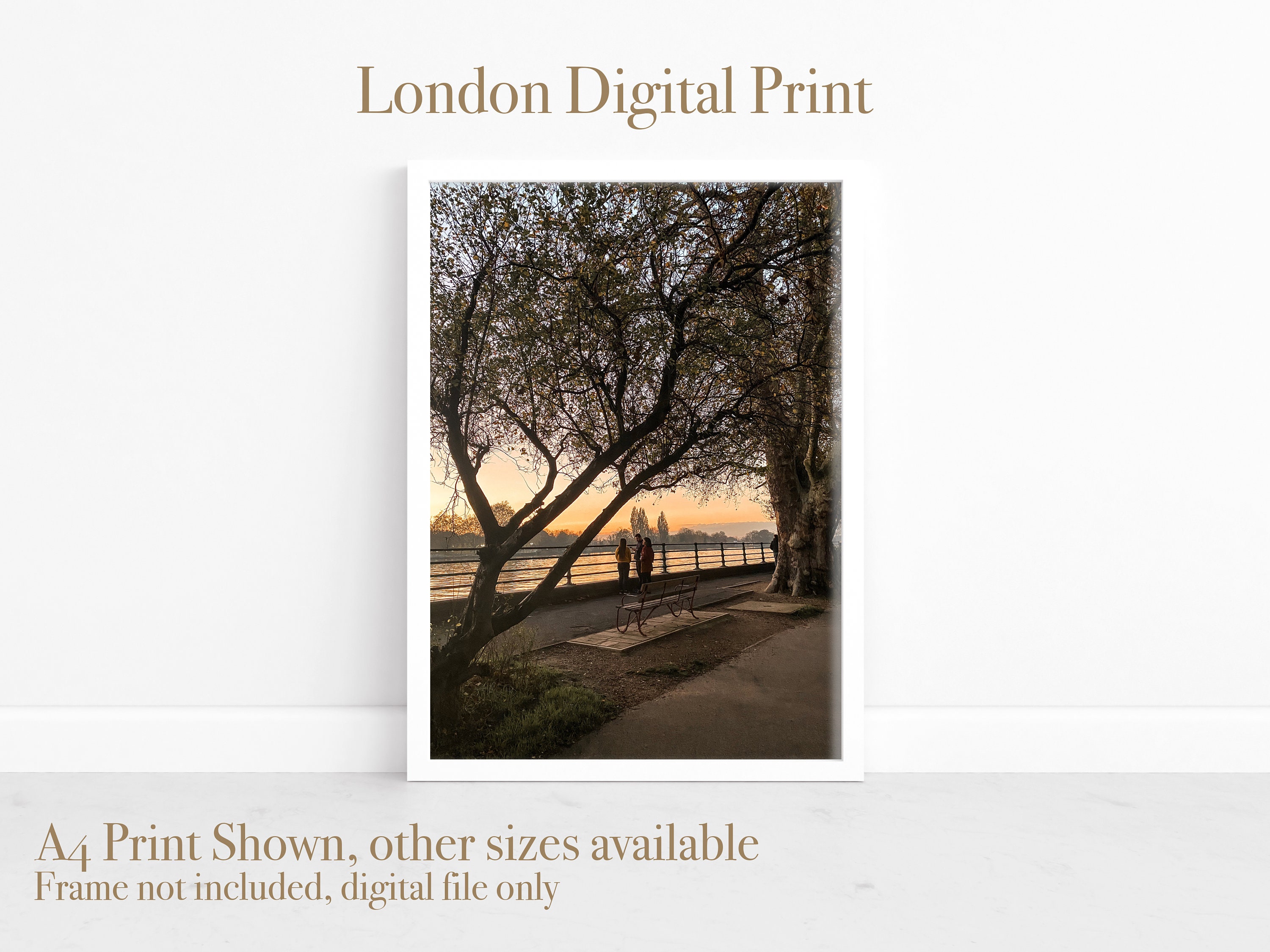 Putney Riverside, London Photography Print - Digital Download - Etsy UK