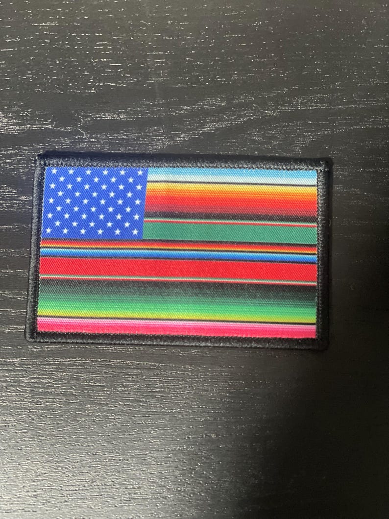 Iron-on Serape Flag Patch - Etsy