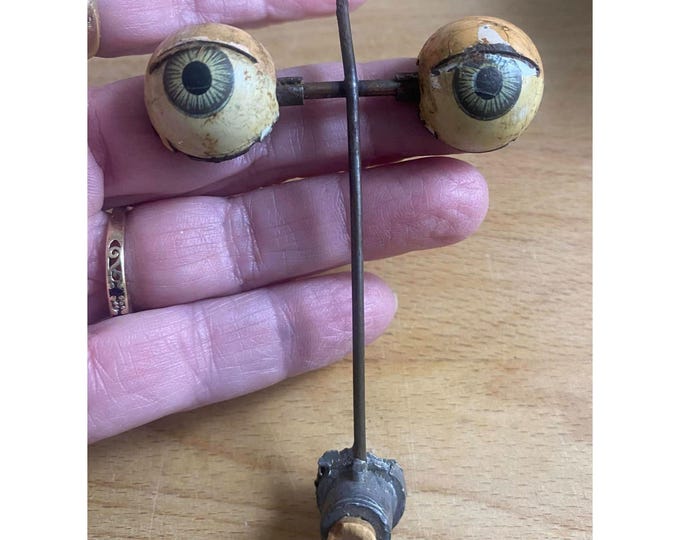 Vintage Doll Eyes Mechanism With Blue Eyes & Metal Rod - Etsy