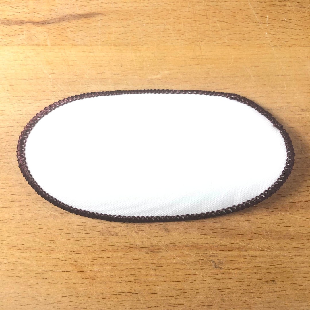 12 Blank Embroidered Four and One Half Inch Oval Patches - Etsy
