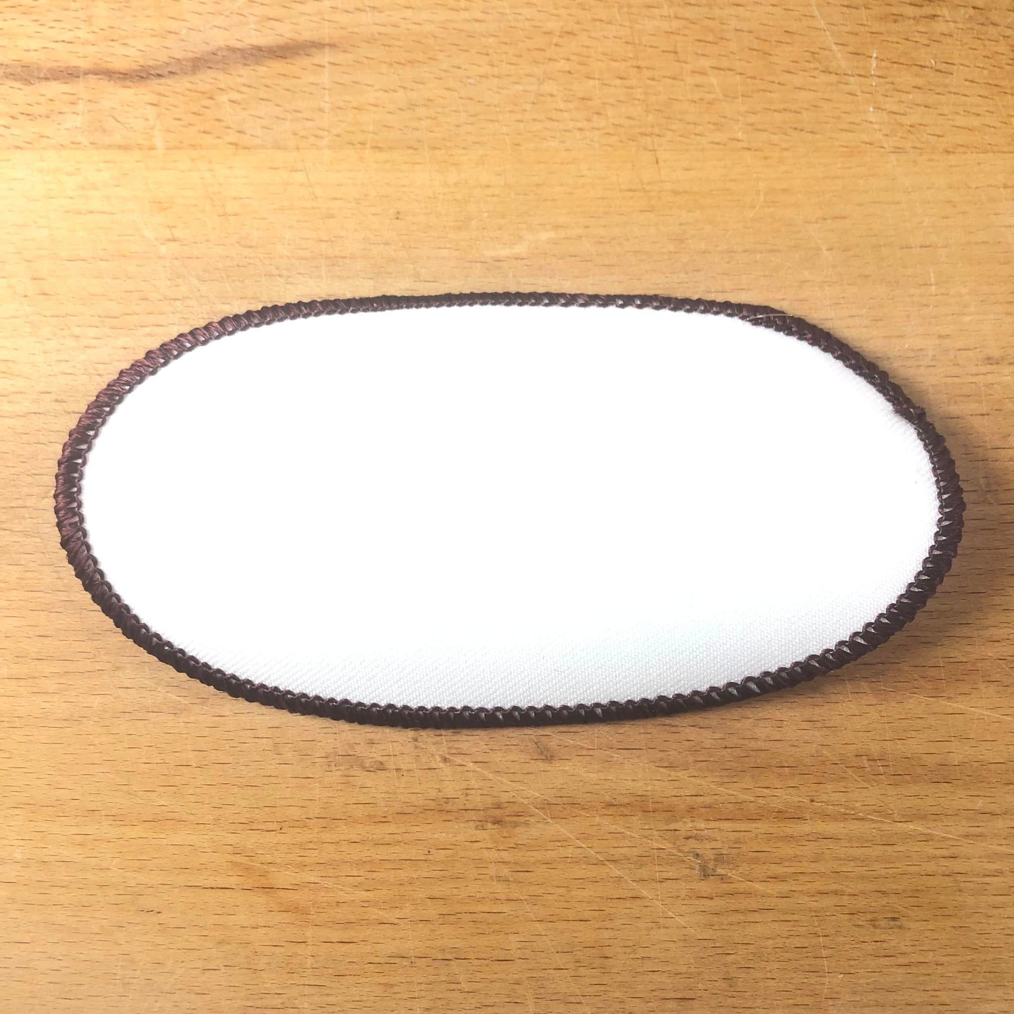 12 Blank Embroidered Four and One Half Inch Oval Patches - Etsy