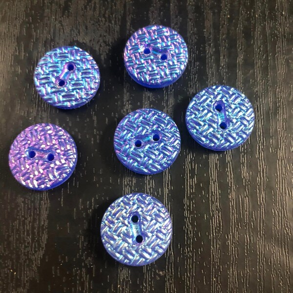 Blue Glass Buttons - Etsy