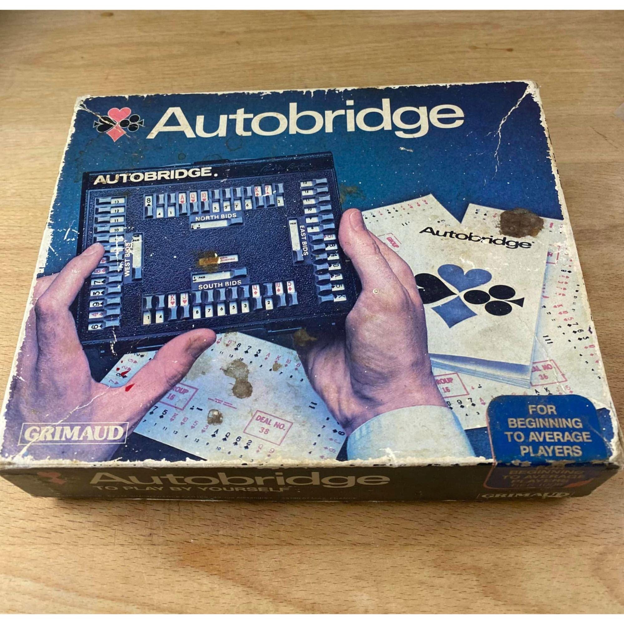 Vintage Autobridge Self-teaching Bridge Game by Grimaud France Complete ...
