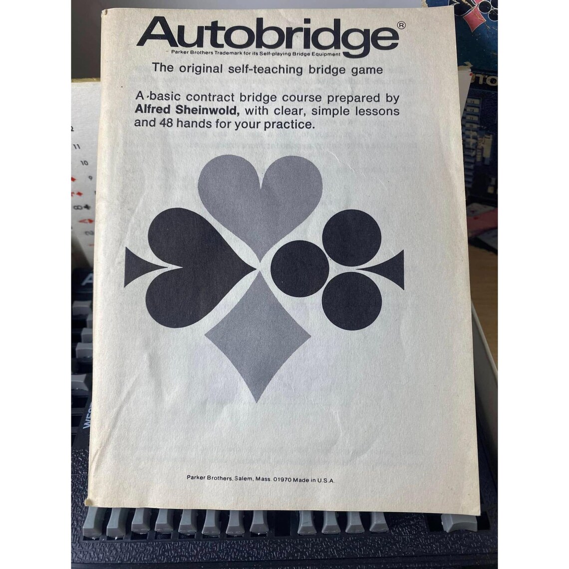 Vintage Autobridge Self-teaching Bridge Game by Grimaud France Complete ...