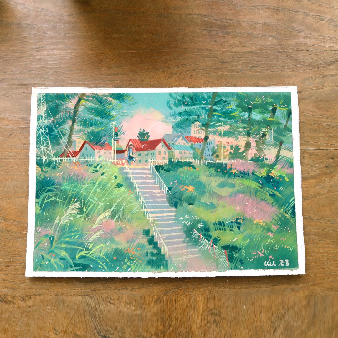 Original "way Home" | Anime Manga Character Art 18x29cm Original ...