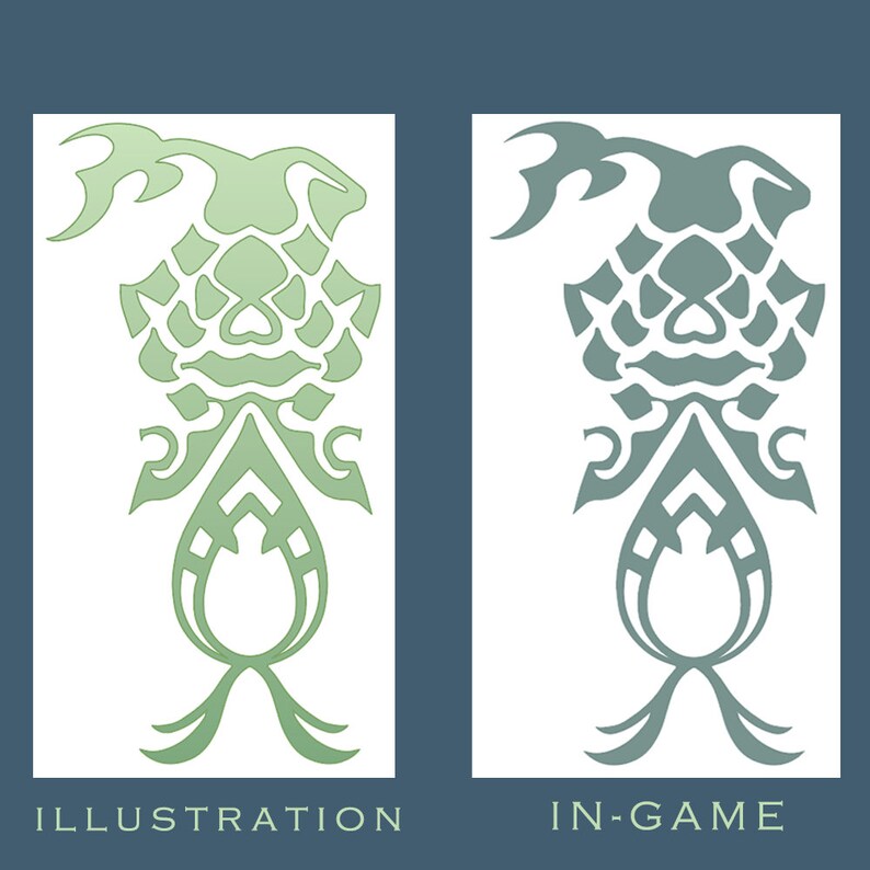 Genshin Impact Xiao Tattoo PDF File Cosplay - Etsy