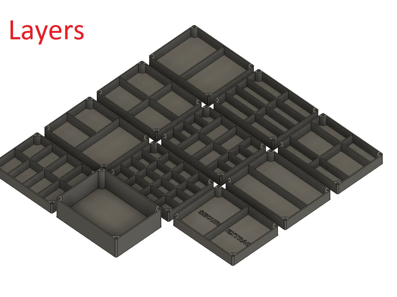 MCP Mini Tray System [STL FILES] - Etsy